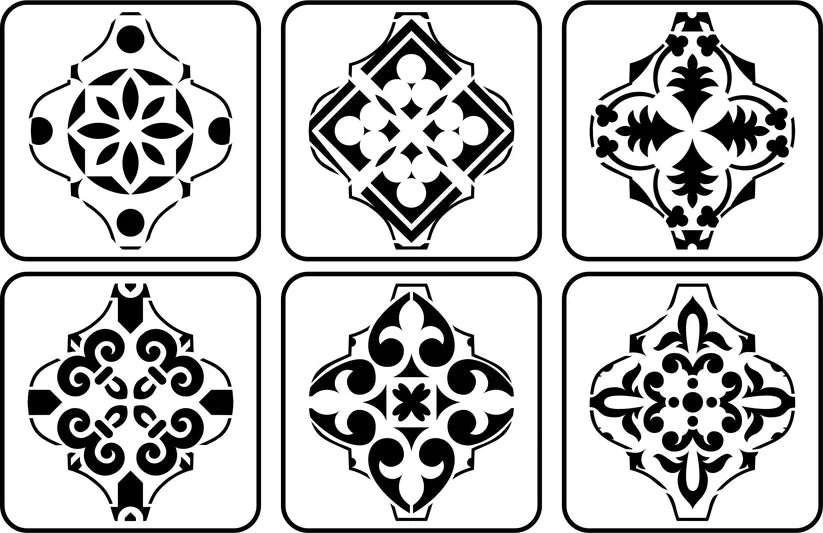 Arabesque Mini Set | JRV Stencils – A Step Back In Time